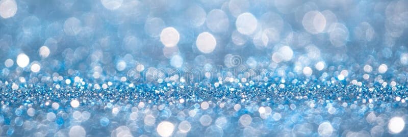 Abstract Blue Sparkling Glitter Background. Festive Holiday Texture ...