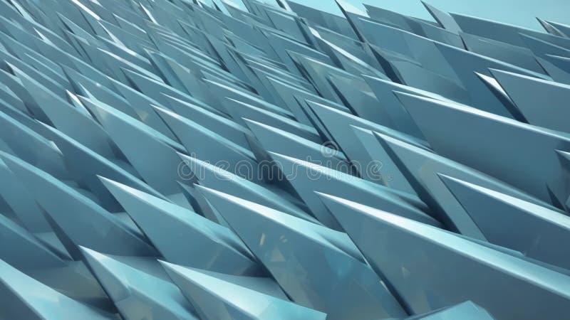 Abstract Blue Spikes Forming Sharp Wavy Surface Stock Video - Video of ...