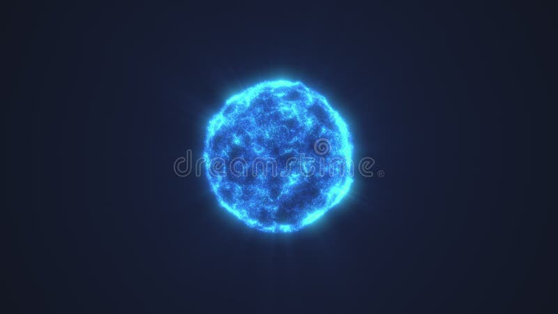 Abstract Blue Spinning Star. Looped Seamless Animation. Stock Video ...