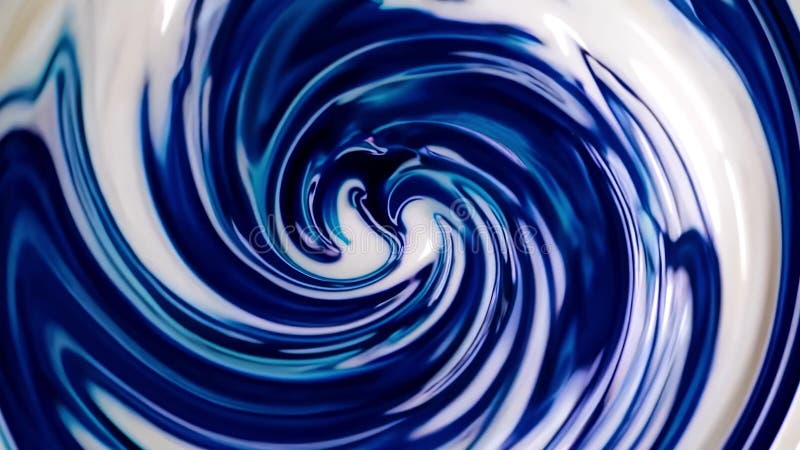 Blue Spiral Swirl Creates Dynamic Fluid Pattern with Elegant Flowing ...