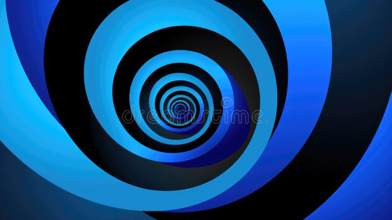 Abstract Blue Spiral Vortex Background Illustration Stock Illustration ...