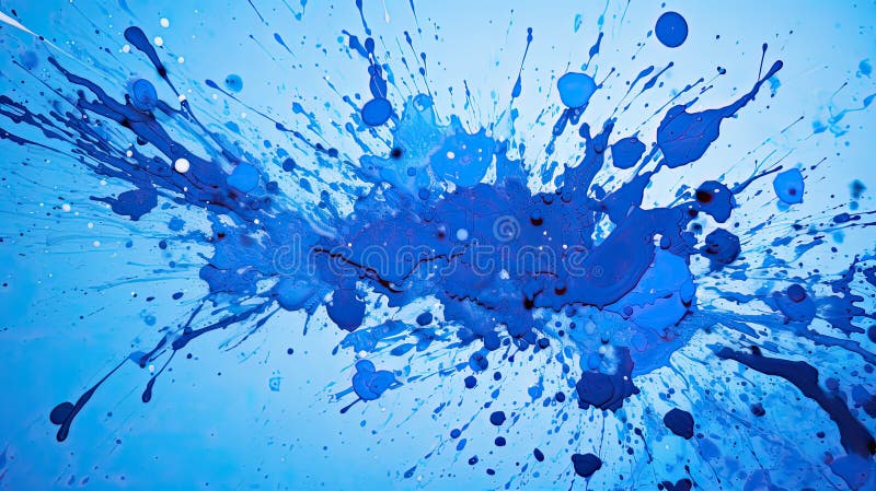 Abstract blue splatter stock illustration. Illustration of expression ...