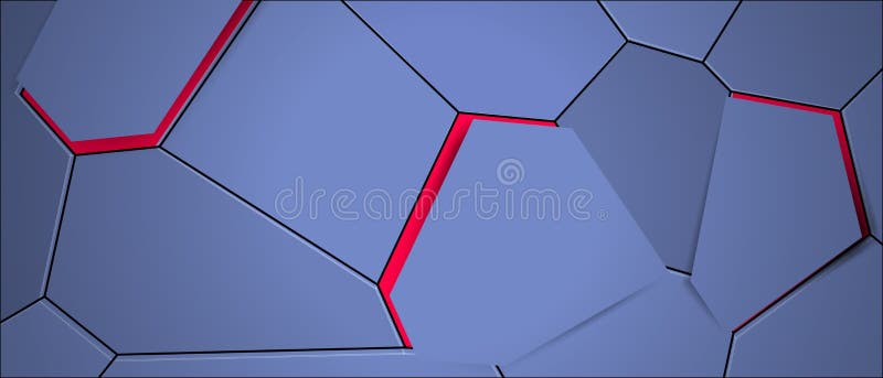 Abstract Blue Splinter Background. Modern Horizontal Mosaic Backdrop ...