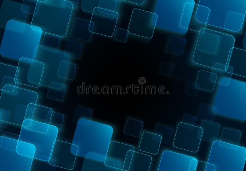 Abstract Blue Square Background Stock Vector - Illustration of ...