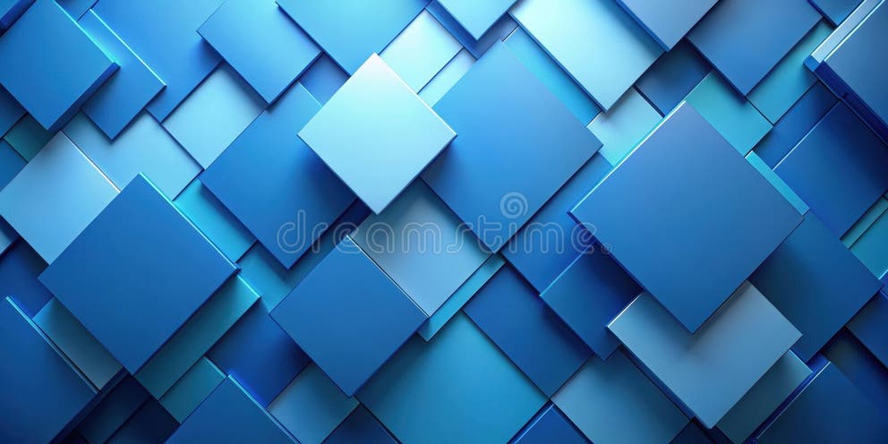 Abstract Blue Square Pattern Background a Modern Geometric Design ...