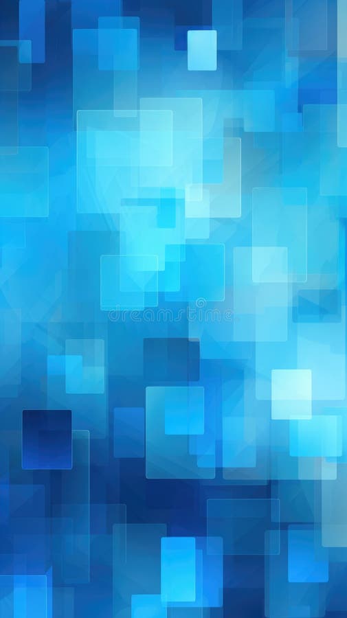 Abstract Blue Square Pattern Digital Background Design Stock ...