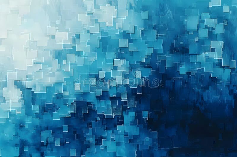 Abstract Blue Square Patterns, Exploring Geometric Designs with Varying ...