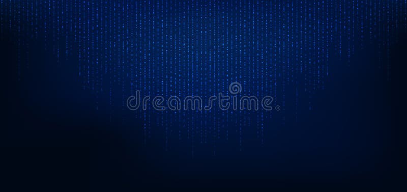 Abstract Blue Square Pixel Particle Big Data Technology Digital ...
