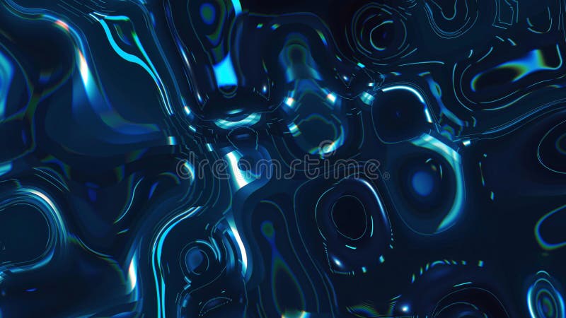 Abstract Blue Square Wave Grid. Neon Glowing Design Elements for Big ...