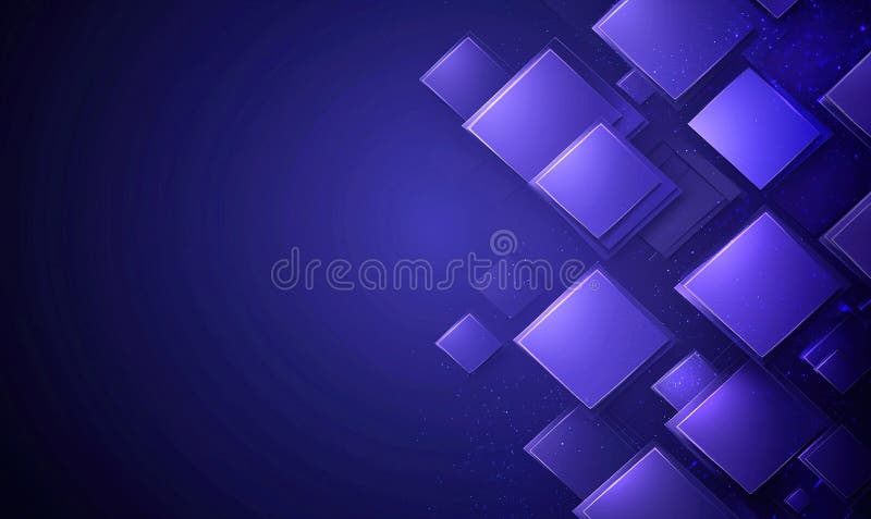Abstract Blue Squares Background for Tech, Data, or Digital Design Stock Illustration ...