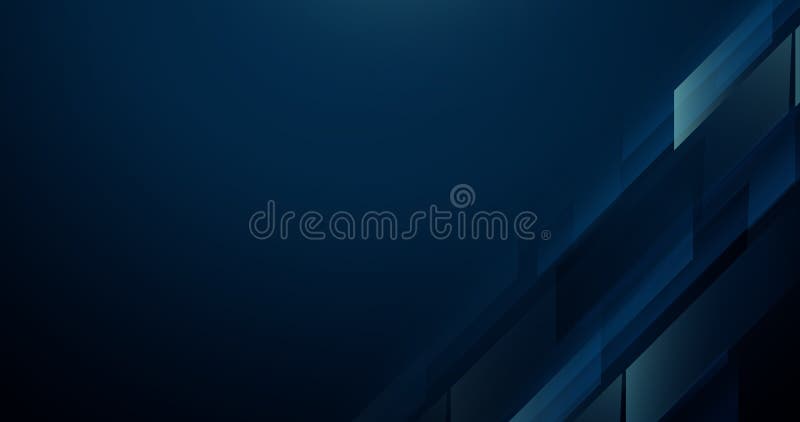 Abstract Blue Squares Geometric Elements with Hi-tech Digital ...