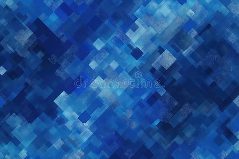 Abstract Blue Squares Pattern with Glowing Digital Effects. Futuristic ...