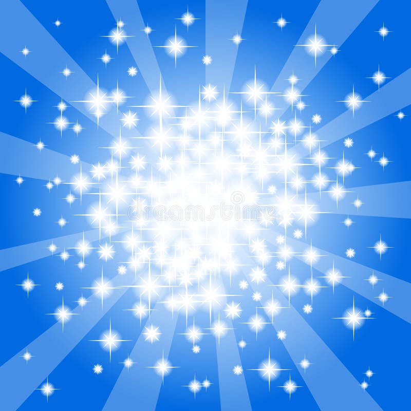 Abstract Blue Star Background Stock Vector - Illustration of ...