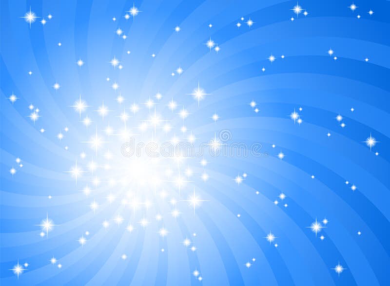 Abstract Blue Star Background Stock Vector - Illustration of energy ...