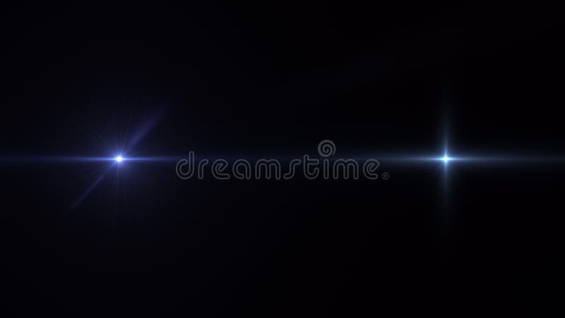 Abstract Blue Star Optical Lens Flares Light Animation Background Stock ...