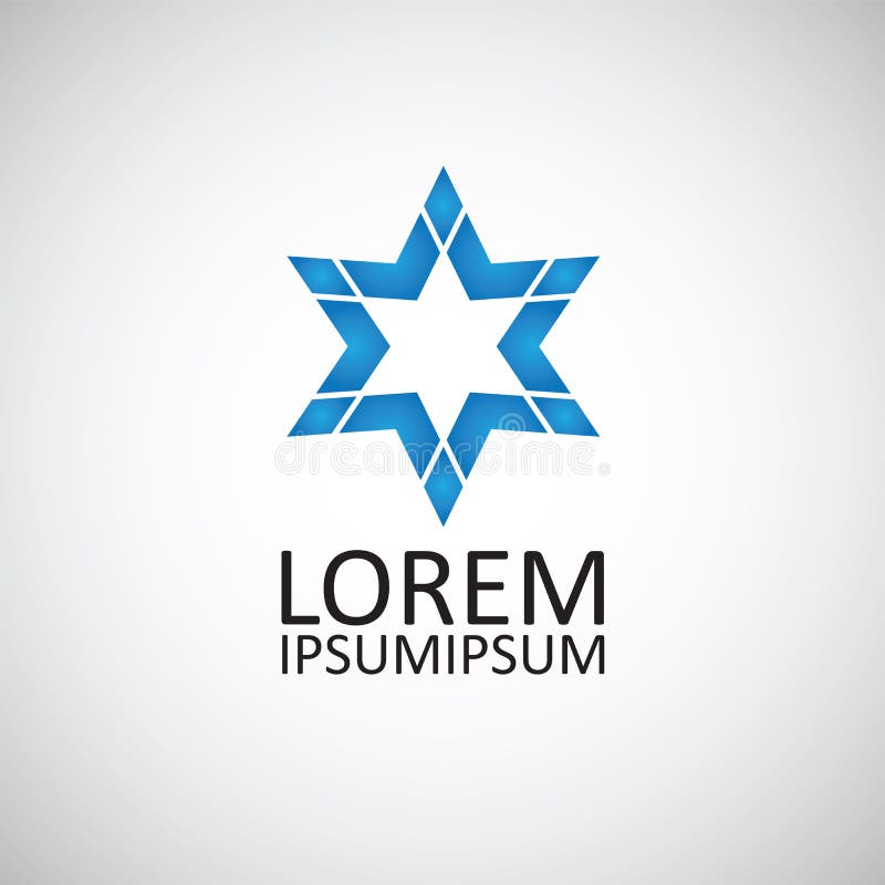 Abstract blue star symbol stock vector. Illustration of element - 53486858