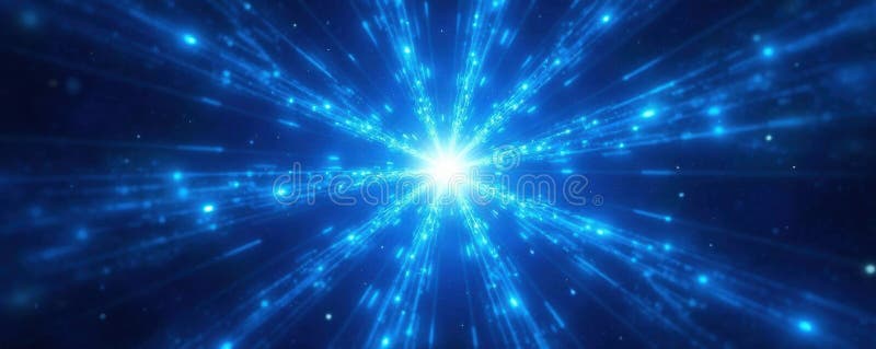 Abstract Blue Starburst Pattern, Radiating Energy Ideal Backdrop ...