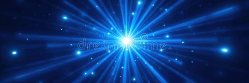 Abstract Blue Starburst, Radiant Glow, Radial Design, Web, Template ...