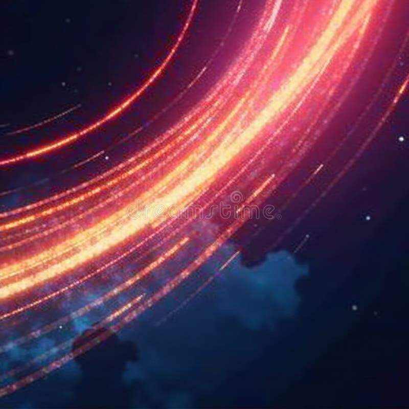 Abstract Blue Streaks, Dynamic Energy, Blurred Motion , Velocity, Force ...