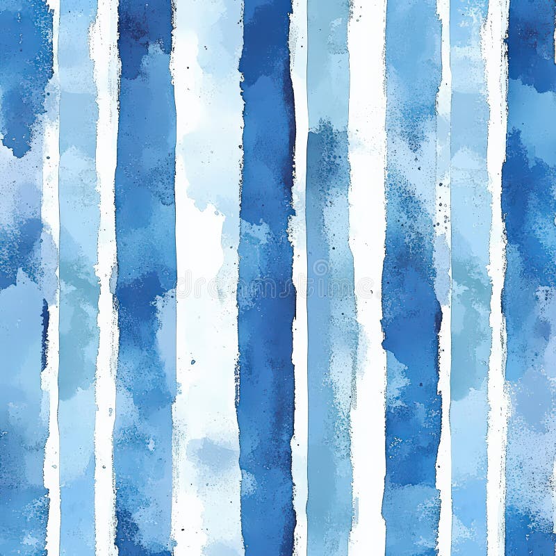 Abstract Blue Striped Pattern with Watercolor Texture and Design Stock ...