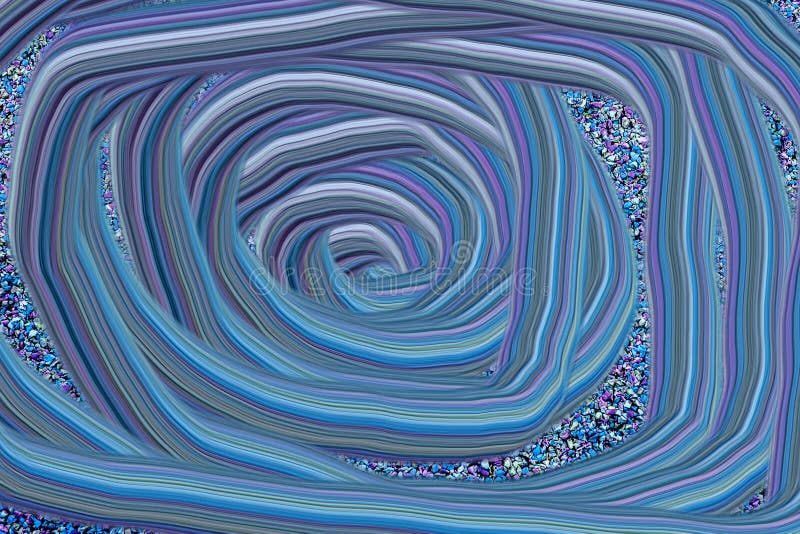 Abstract Blue Striped Spiral Background Stock Illustration ...
