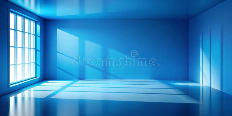 Abstract Blue Studio Background for Product Presentation. Empty Room ...