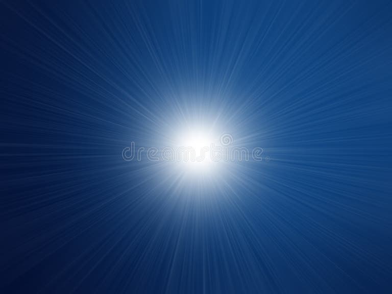 Abstract Blue Sunbeam Summer Glow Stock Illustration - Illustration of ...