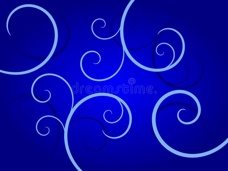 Abstract Blue Swirl Background Stock Illustration - Illustration of ...