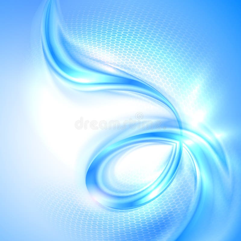 Abstract Blue Swirl Background Stock Illustration - Illustration of ...