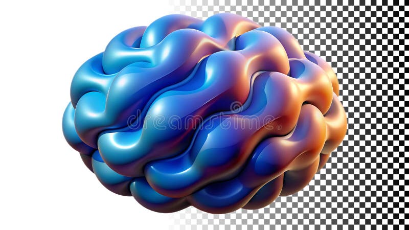 Blue Swirl Brain, Abstract Mind, and Creative Intelligence Icon Png ...