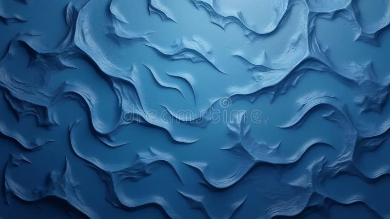 Abstract Blue Swirl Texture, AI-Generated 3D Wave High Quality Image ...
