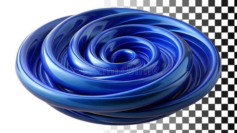 Abstract Blue Swirling Vortex Liquid Lines Energy Flow Pattern Design ...