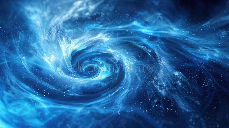 Abstract Blue Swirls with Tornado Wind Effect Stock Image - Image of ...