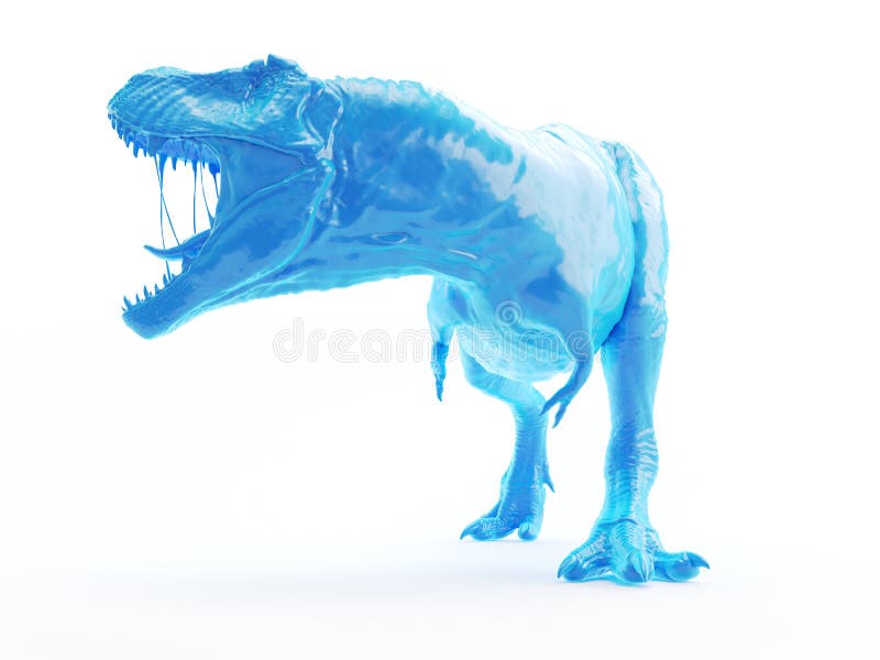 An abstract blue t-rex stock illustration. Illustration of creativity ...