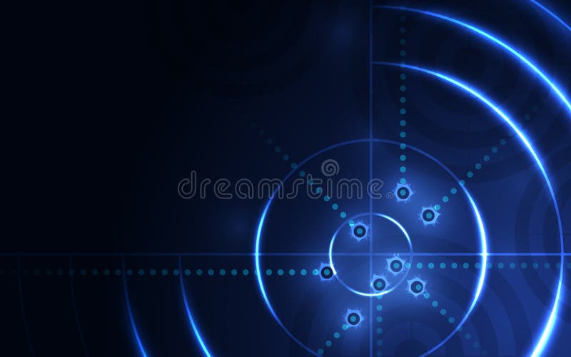 Blue and Black Abstract Dot Line Smooth Curve Background. Stock Vector ...