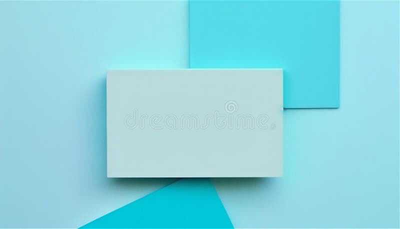 Abstract Blue and Teal Color Blocks Background Stock Illustration ...