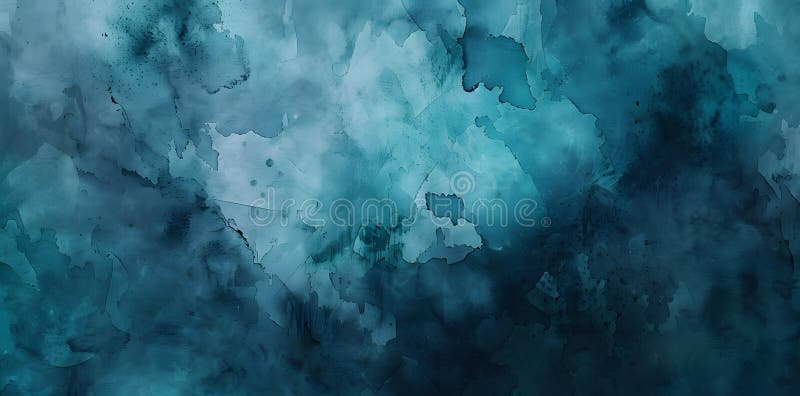 Abstract Blue and Teal Watercolor Background Stock Illustration ...