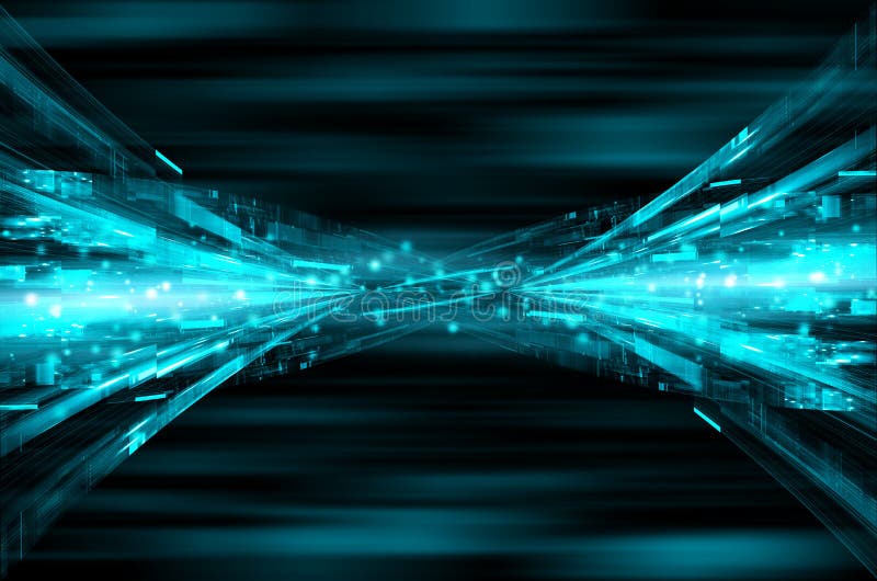 Abstract Blue Tech Background. Stock Illustration - Illustration of ...