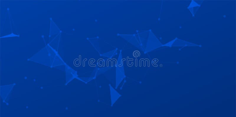 Abstract Blue Tech Background with Geometric Line Pattern and Dynamic ...