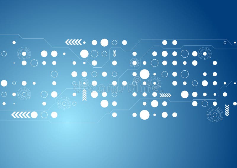 Abstract Tech Background. Futuristic Technology Interface. Vector ...