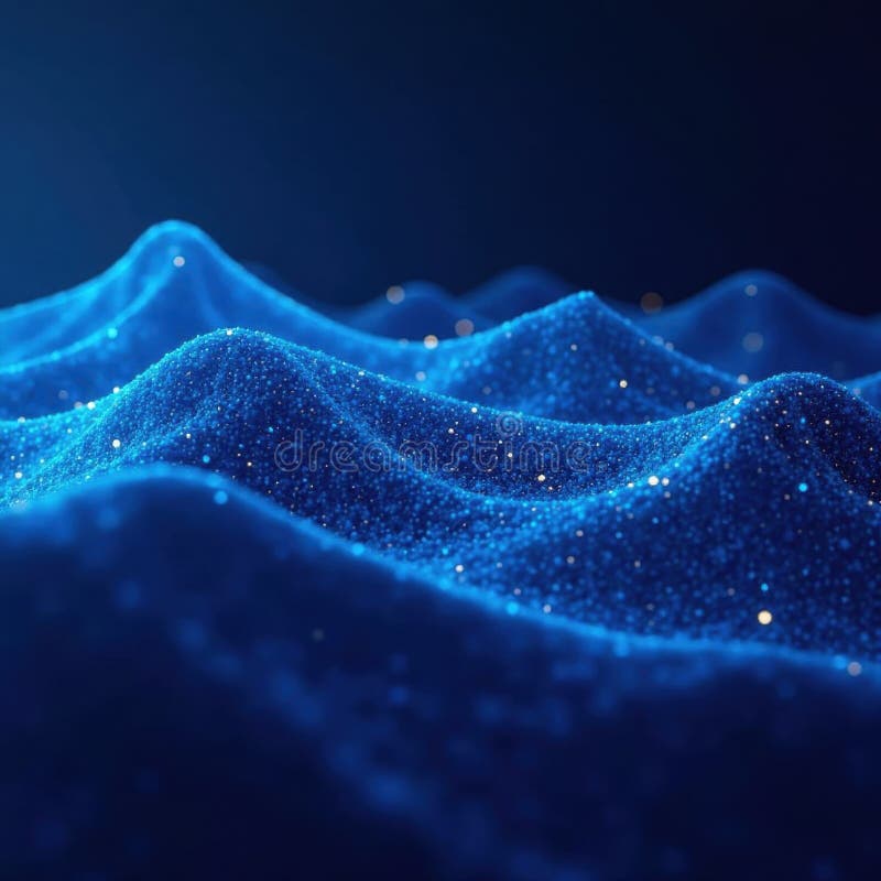 Abstract Blue Tech Lines Forming Mountain Range , Data, Shape Stock ...