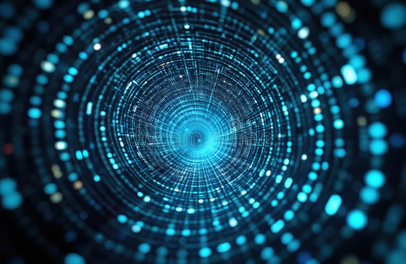 2,977 Futuristic Abstract Digital Data Visualization Neon Lights Stock ...