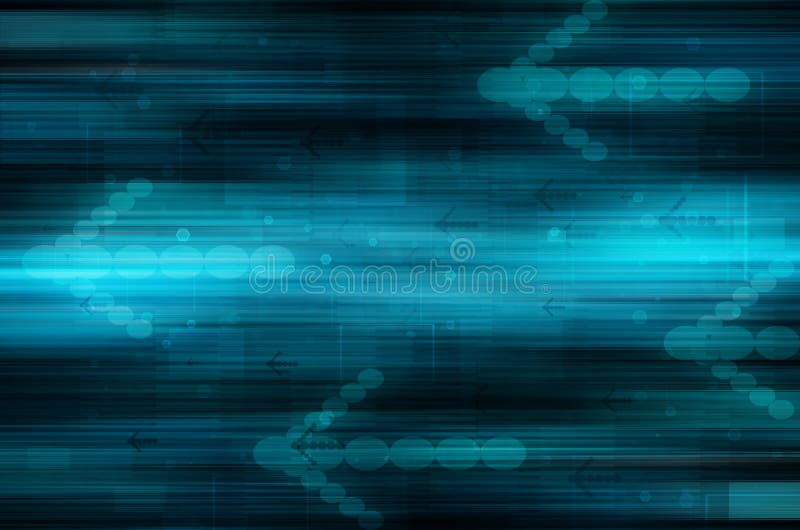 Abstract Blue Technical Background Stock Illustration - Illustration of ...