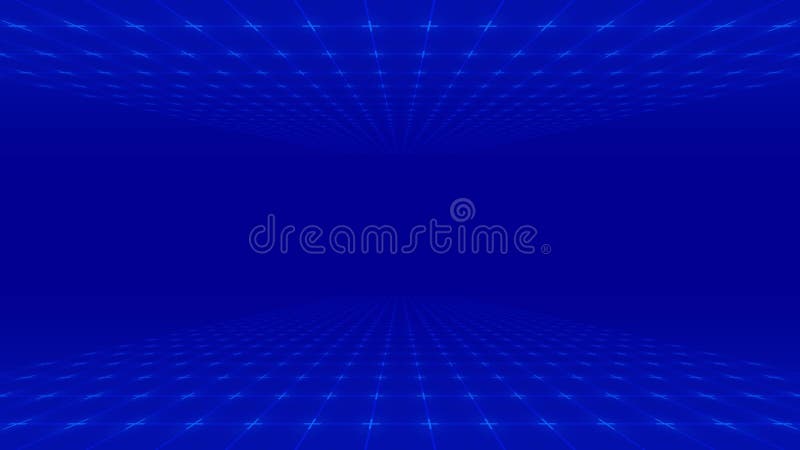 Abstract Blue Technology Background Animation with Animated Lights ...