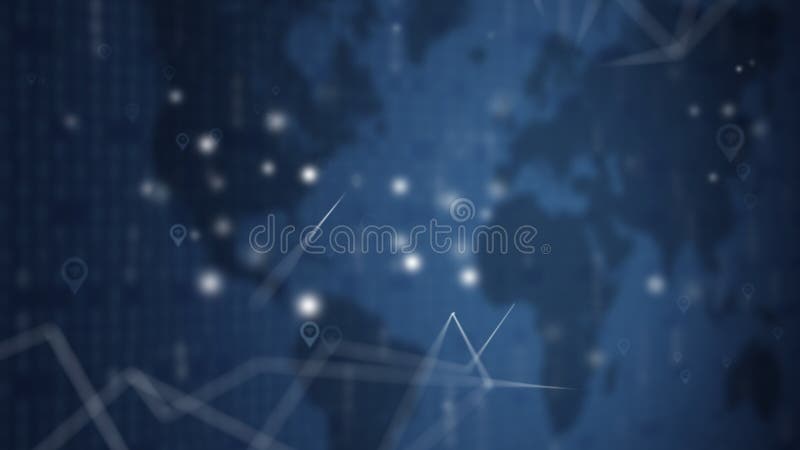 Abstract Blue Technology Background Stock Image - Image of futuristic ...