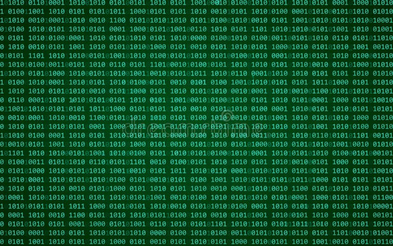 Abstract Blue Technology Background. Binary Computer Code. Programming / Coding / Hacker Concept ...