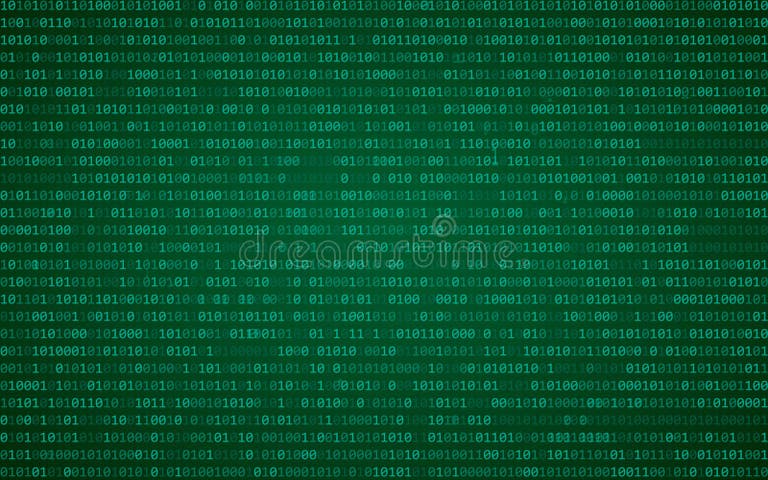 Abstract Blue Technology Background. Binary Computer Code. Programming / Coding / Hacker Concept ...