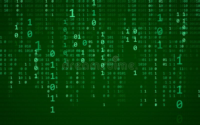 Abstract Technology Background Computer Binary Code Matrix Programming Coding Hacker Concept