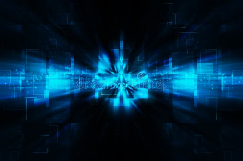 Dark Blue Technology Wallpaper