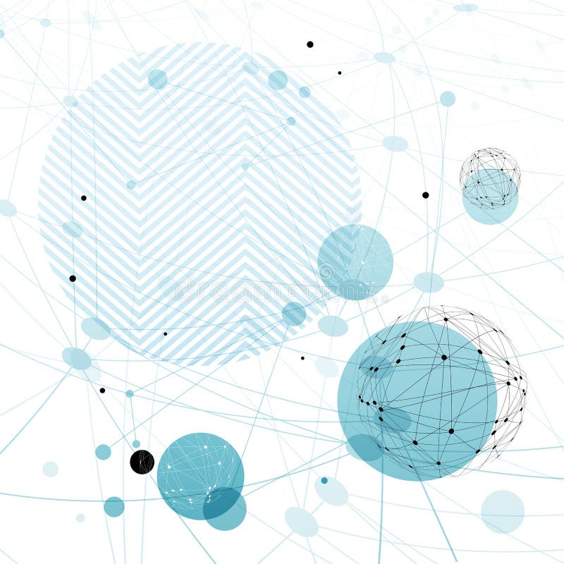 Abstract Blue Technology Background. Design Template for Covers ...